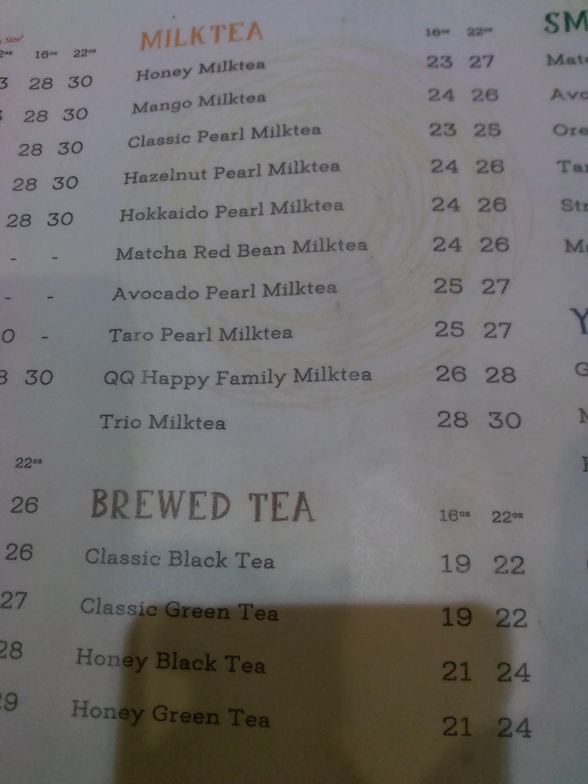 Menu at Share Tea cafe, Medan, HMRJ+MC7