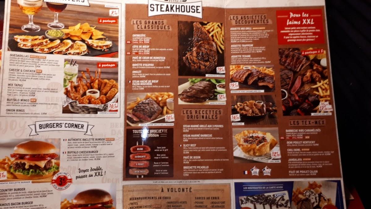 Menu at Buffalo Grill - Clermont Ferrand restaurant, Clermont-Ferrand
