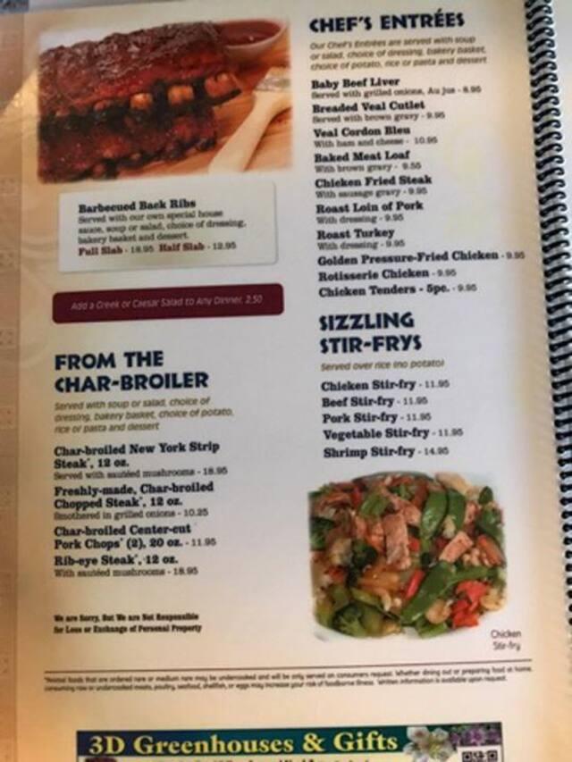 Menu at Blue Bay Restaurant, Mukwonago