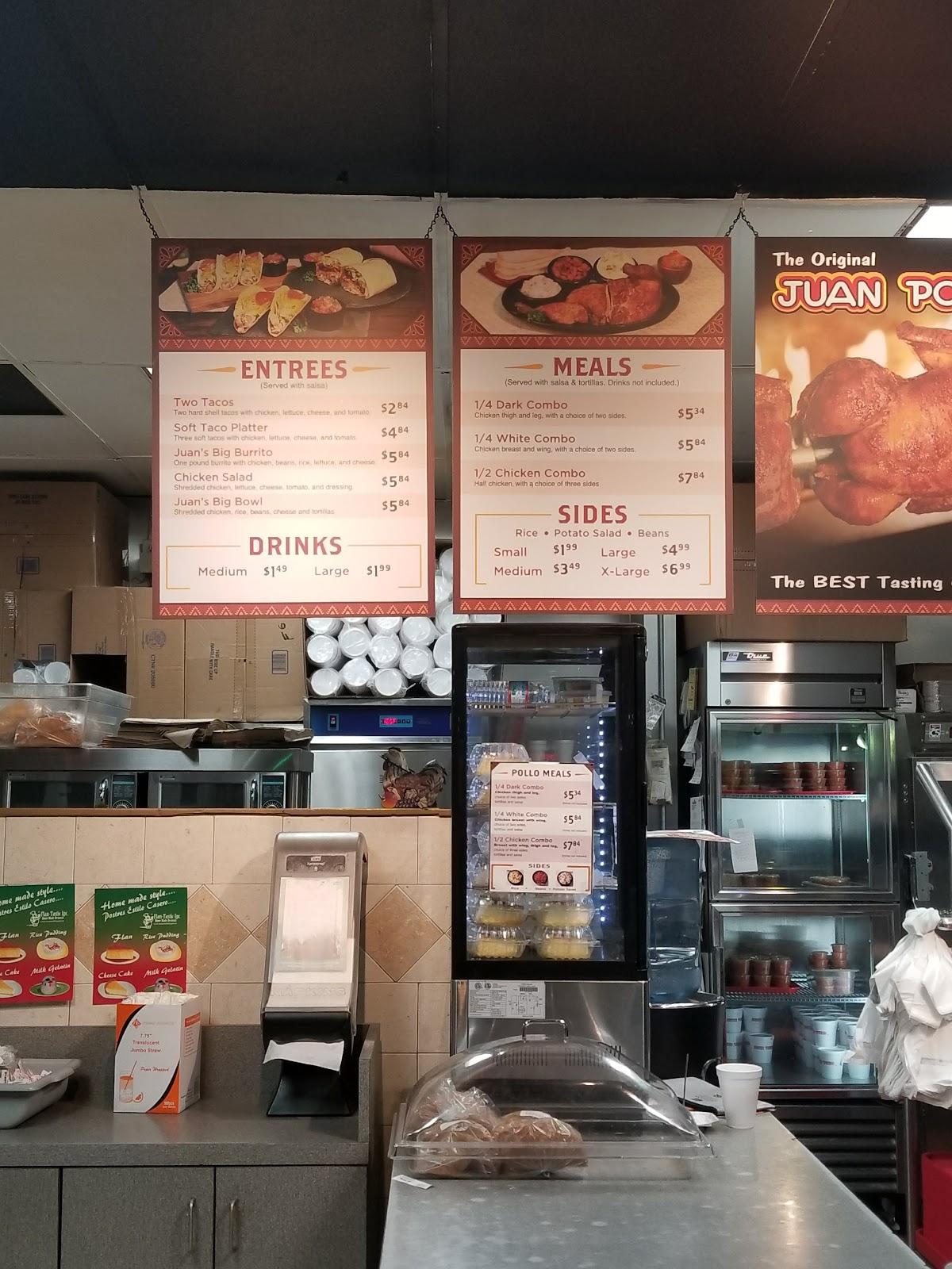 Carta del restaurante Juan Pollo, Fontana, Citrus Ave