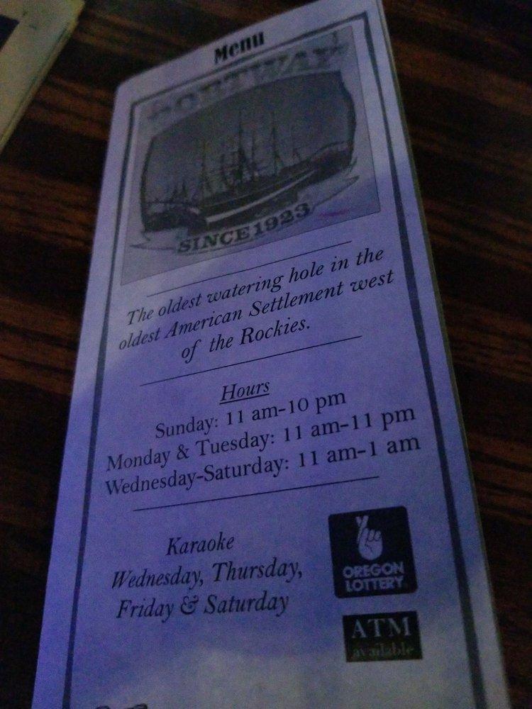 Menu at Portway Tavern pub & bar, Astoria