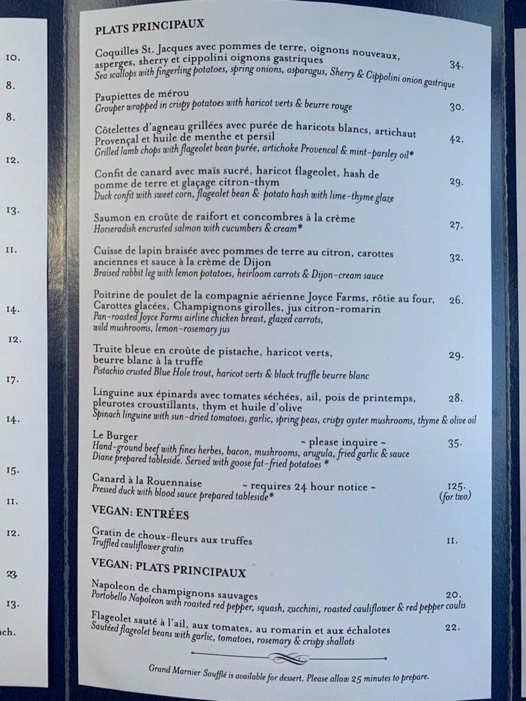 Menu at EDWINS Leadership & Restaurant Institute, Cleveland