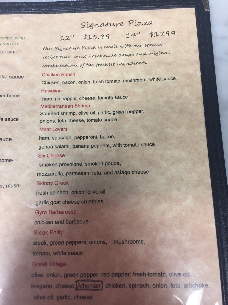 Menu at Pizza Barbarossa, Charleston, 100 RHL Blvd