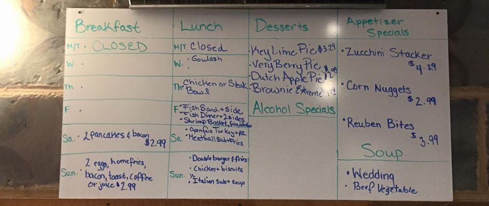 Menu at The Rusty Grille pub & bar, Hartstown