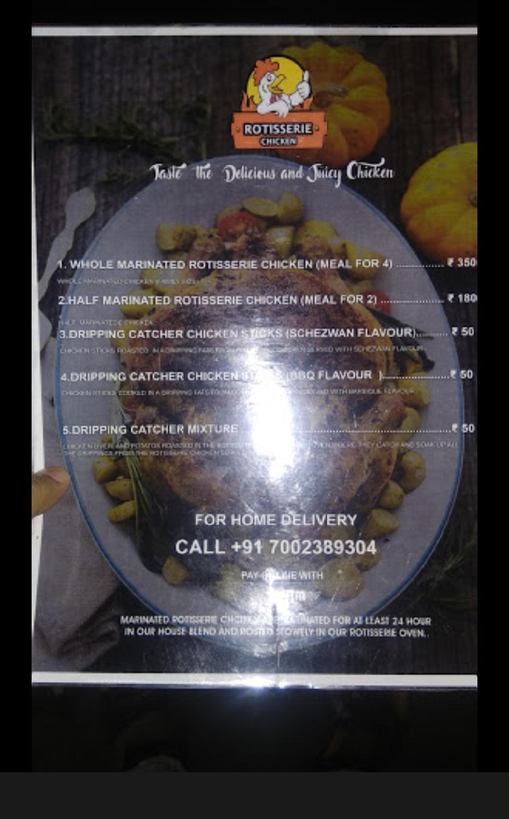 Menu at Rotisserie Chicken, Golaghat