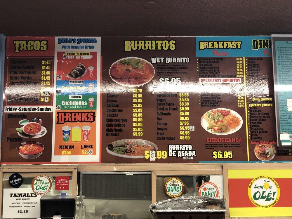 Menu at Casa Sanchez #1 restaurant, Long Beach, E Anaheim St