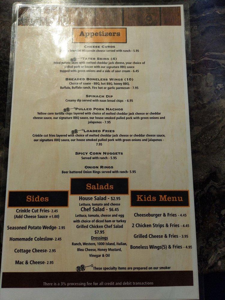 Menu at Headquarters Muscatine pub & bar, Muscatine
