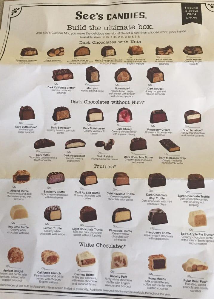 Menu at See's Candies Quantity Discount desserts, Phoenix, 132 E ...