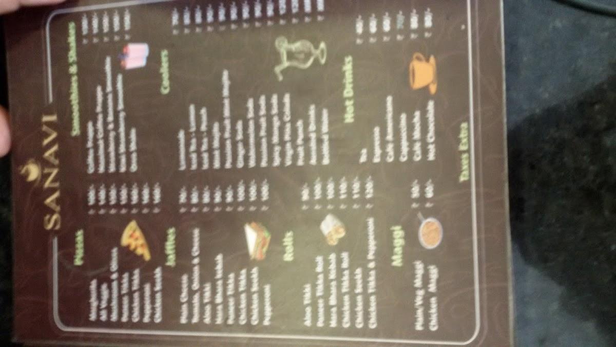 Menu at Sanavi, Gurugram, C4R2+2PR