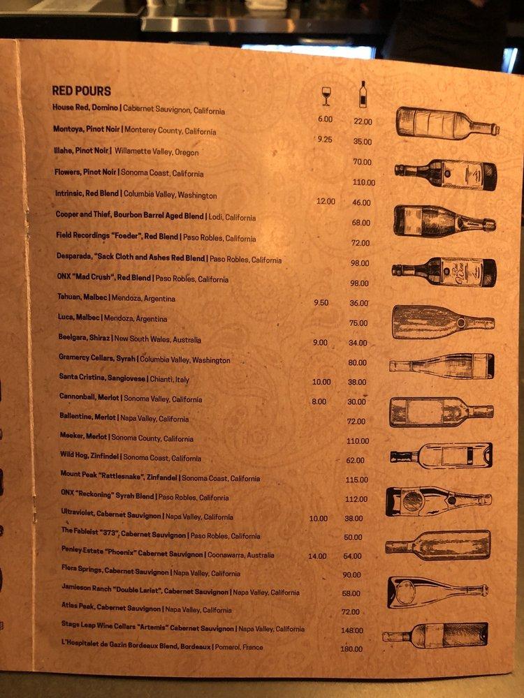 Menu at The Paisley Pig Gastropub, Grand Haven