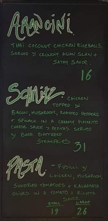 Menu at Olive And Oscars restaurant, Applecross
