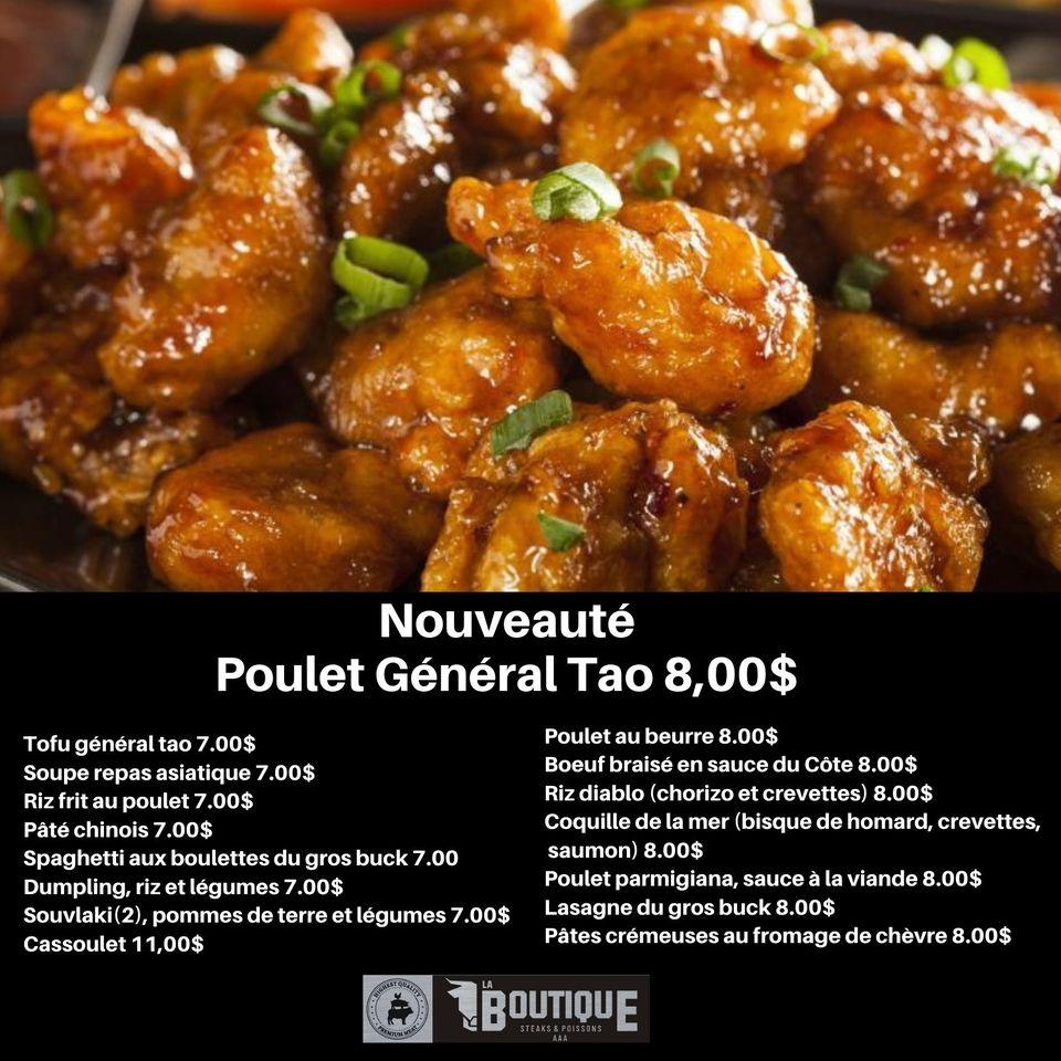 Menu au Le Côte BBQ, Beloeil