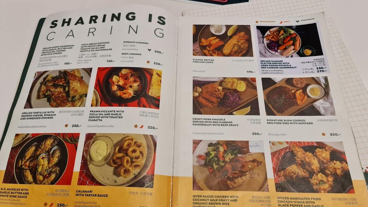 Menu at Spaghetti Factory Central Westgate restaurant, Bang Yai