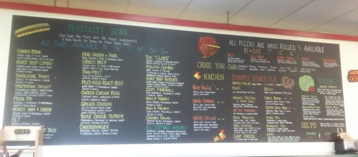 Menu at Subs N More pizzeria, South Haven, 529 Phoenix St