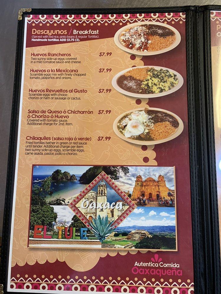 Carta del restaurante Arbol del Tule, Anaheim, 710 N Brookhurst St