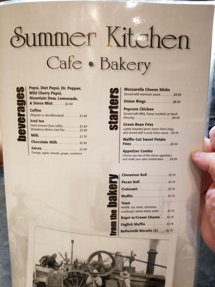 Menu at Summer Kitchen Cafe, Omaha, Sterling Ridge Dr