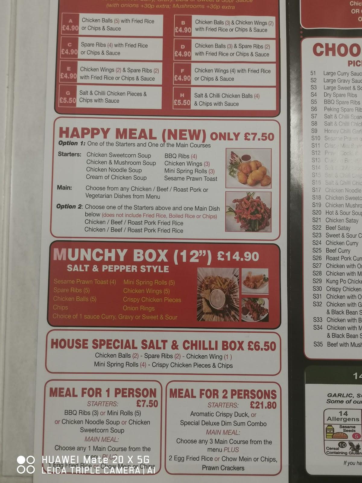 Menu at China Chef (Curry House) fast food, Carluke