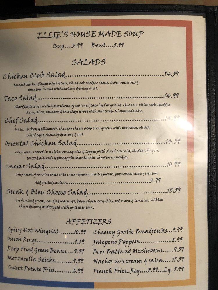 Menu at Cinola Restaurant & Lounge, Mead
