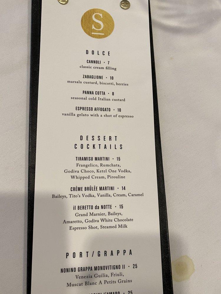Menu at Subito pub & bar, Cincinnati