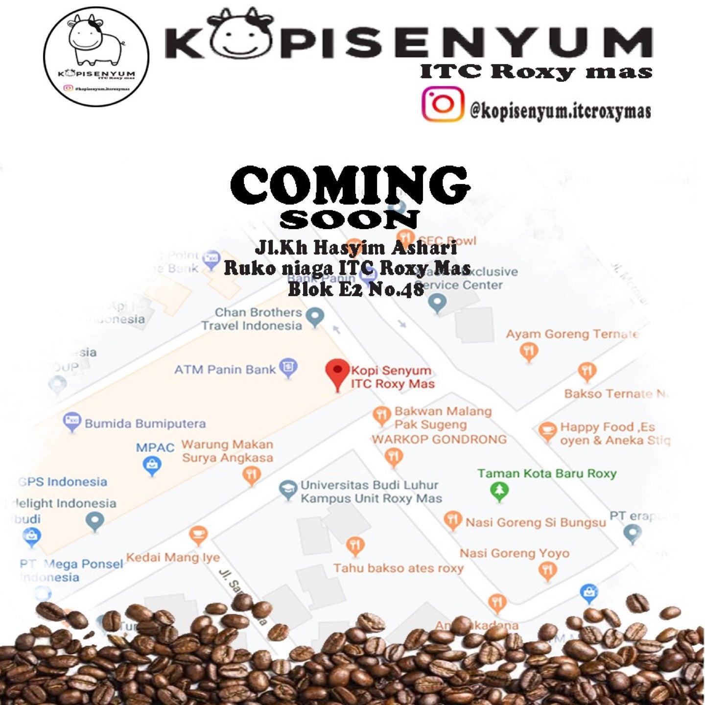 Menu at Kopi Senyum ITC Roxy Mas cafe, West Jakarta