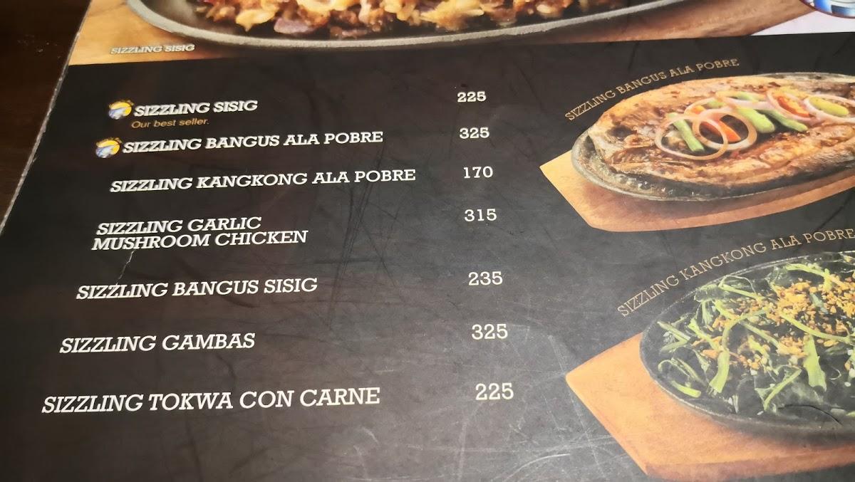 Menu at Gerry's Grill restaurant, Lipa, President Jose P. Laurel ...