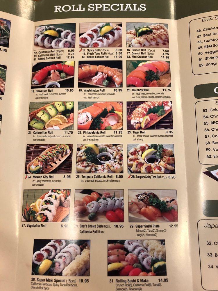 Menu at Rolling Rice restaurant, Rosemead