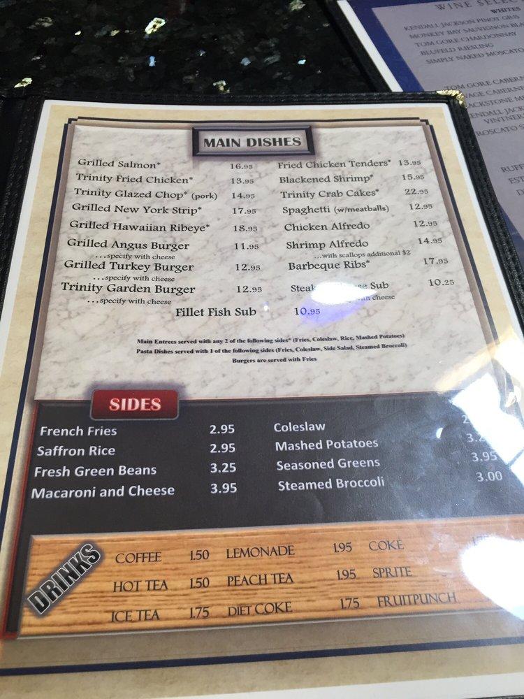 Menu at Trinity Grill & Bar, Hyattsville