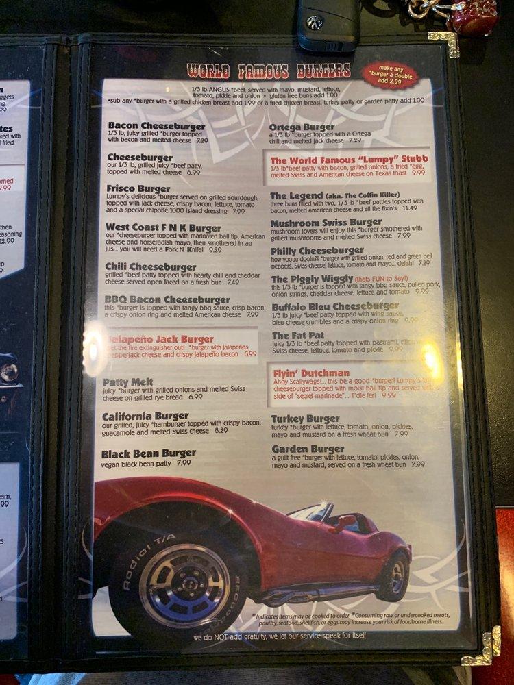 Menu at Lumpy's Diner Antioch restaurant, Antioch, Lone Tree Wy Suite A