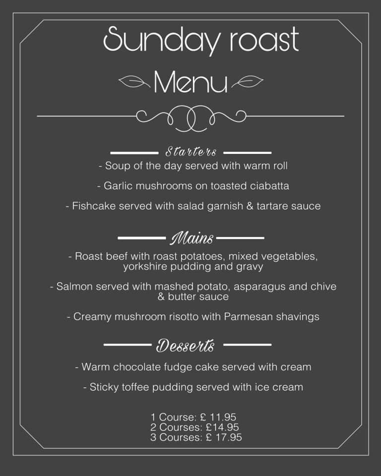 Menu at Four Alls pub & bar, Burnley