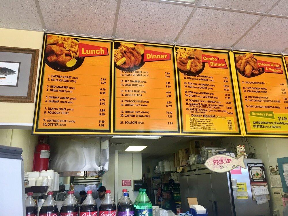 Menu at Fishland Fish Market restaurant, San Antonio