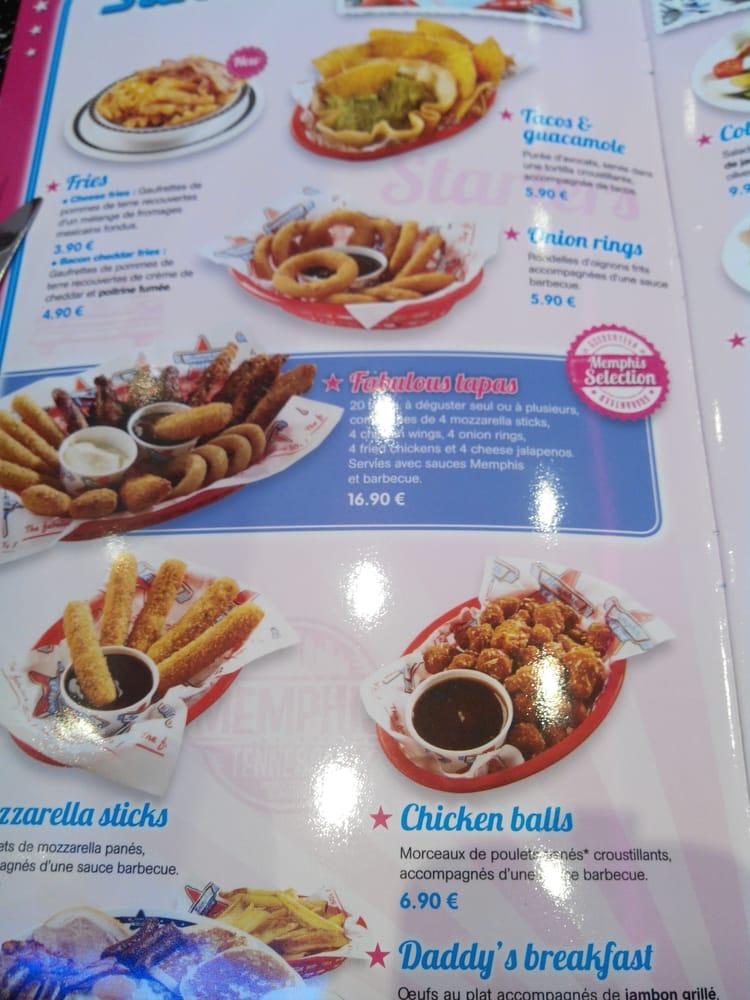 Menu at Memphis - Restaurant Diner, Mérignac, 51 Chem. de Mirepin