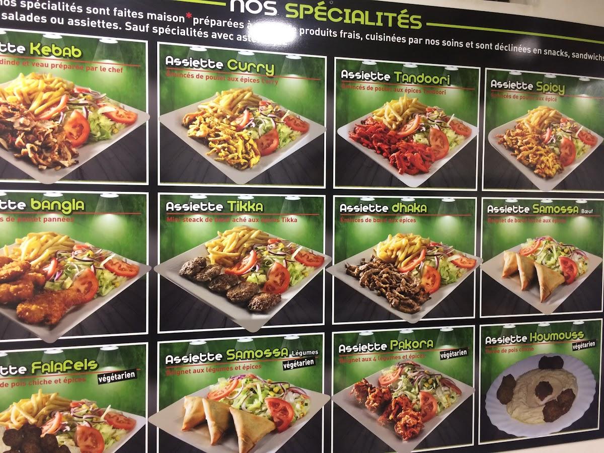 Menu at Nan kebab fast food, Toulouse