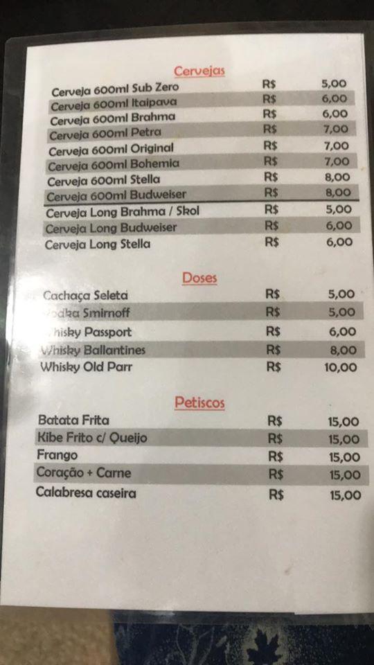 Menu at Cyber Beer pub & bar, Luis Eduardo Magalhães
