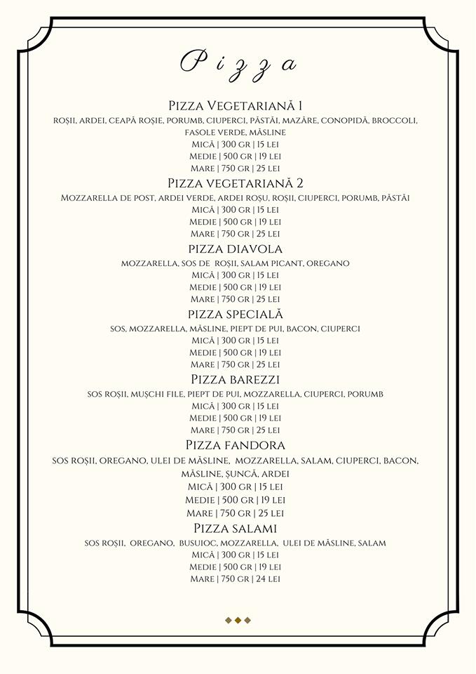 Menu at Restaurant Splendid, Dorohoi