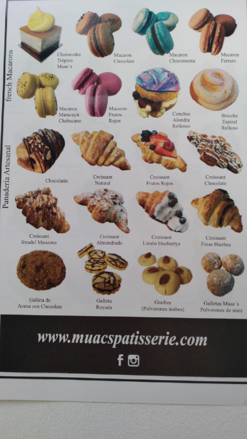 Menu at MUAC´S Satélite cafe, Naucalpan