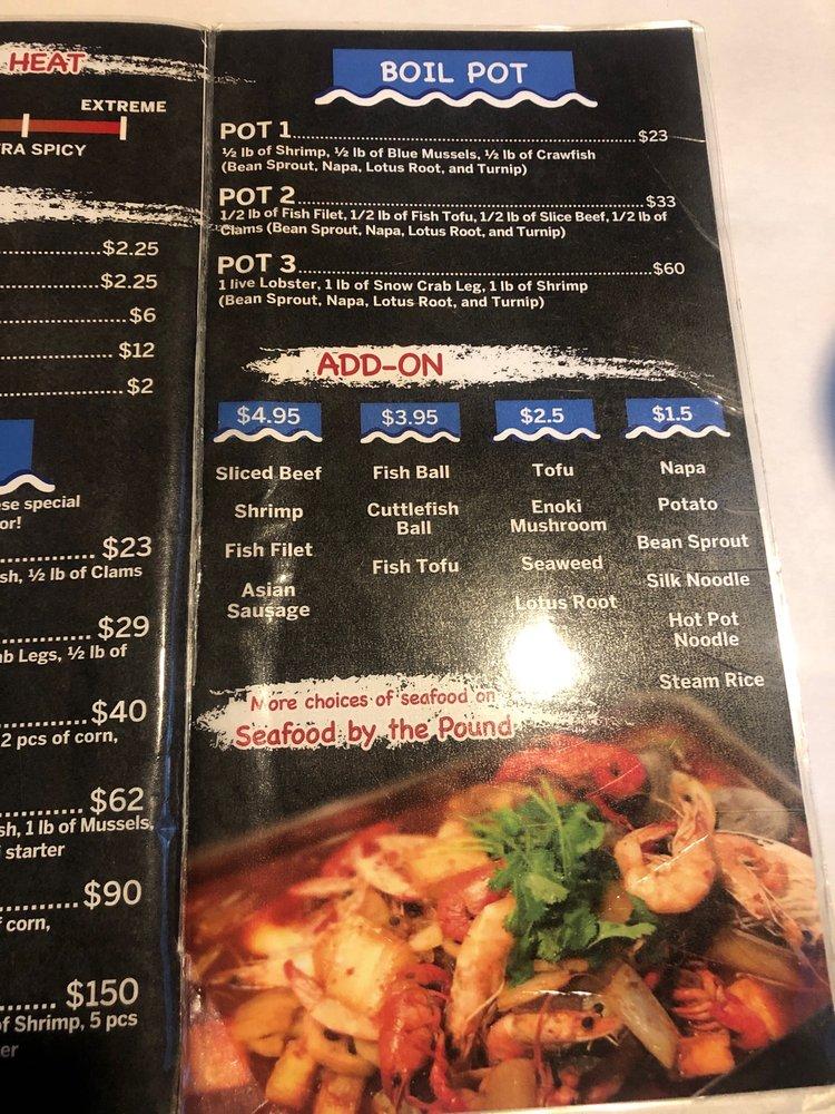 Menu at Seafood Shake pub & bar, Cleveland Heights