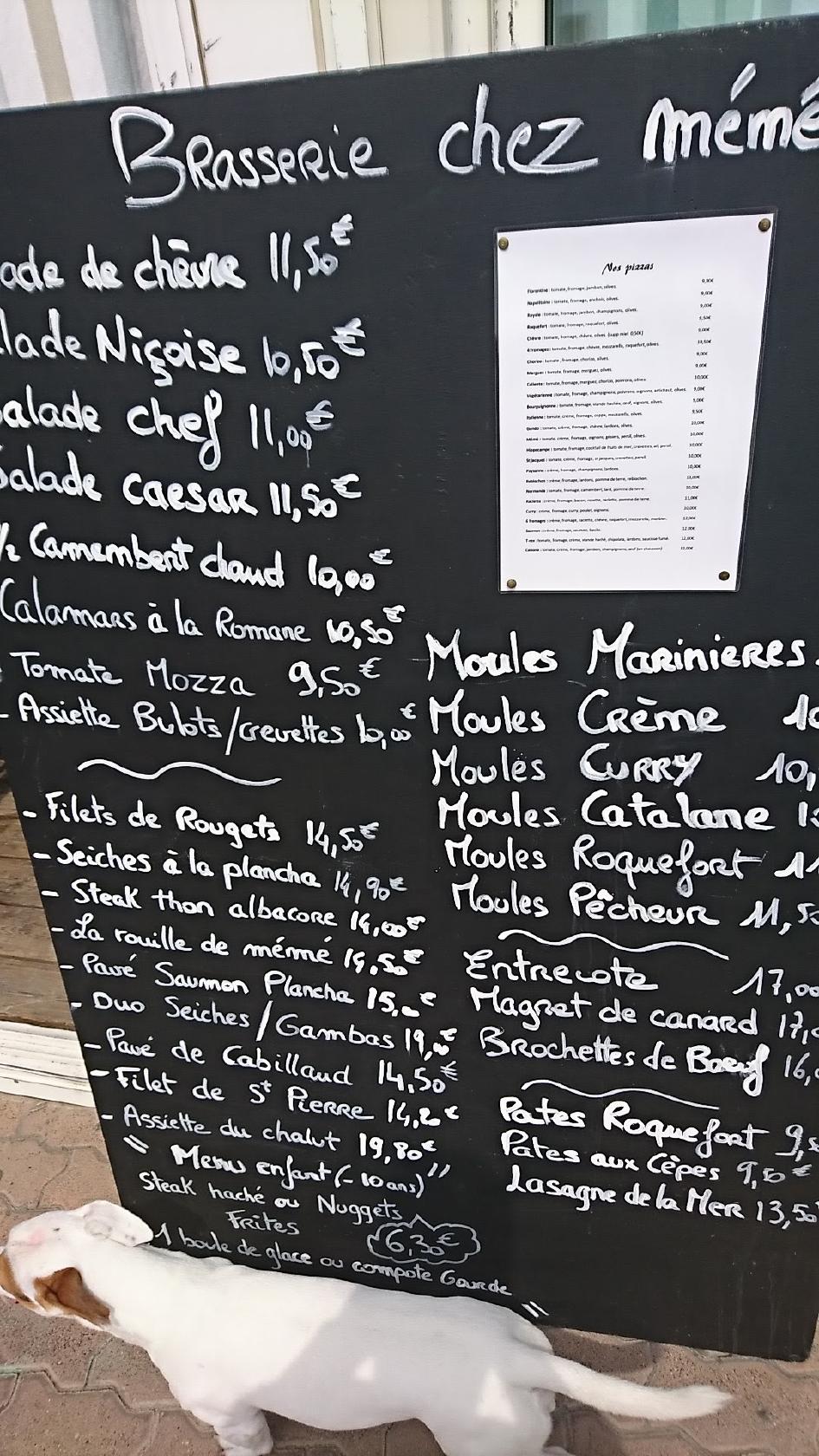 Menu au Brasserie Chez Mémé pub et bar, Valras-Plage
