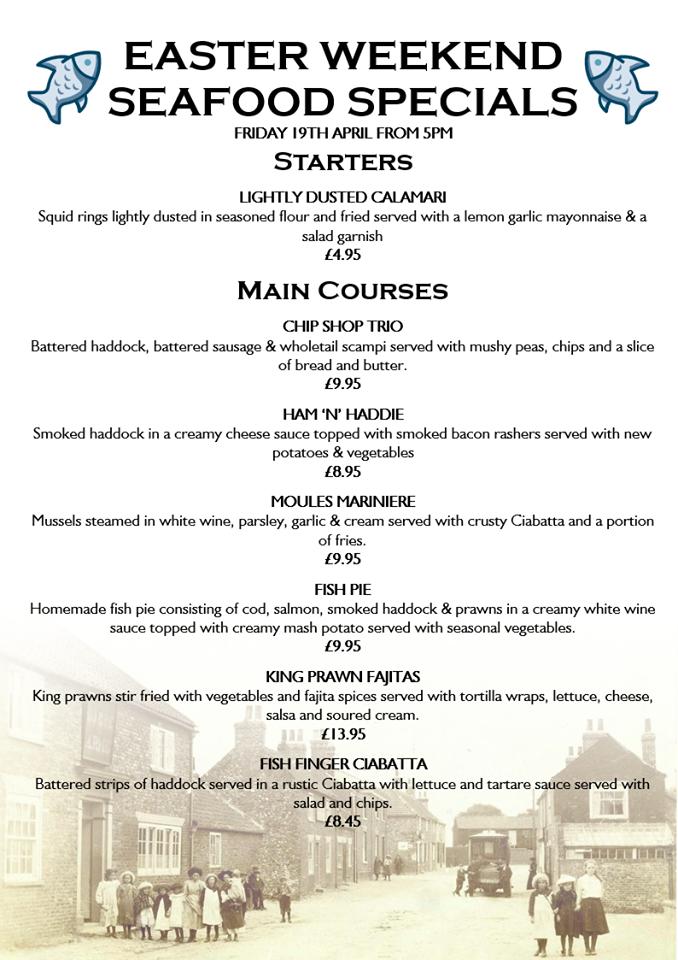 Menu at The Dacre Arms pub & bar, Brandesburton