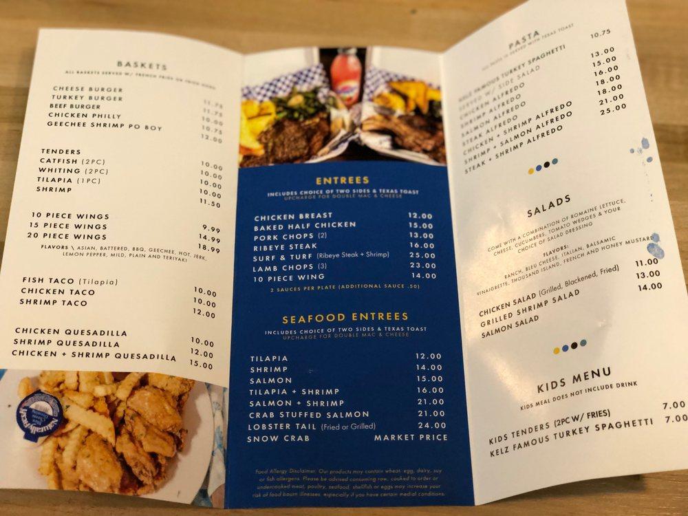 Menu at Kelz Kitchen - South restaurant, Atlanta, Old National Hwy suite a