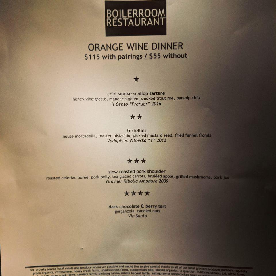 Menu at The Boiler Room pub & bar, Omaha