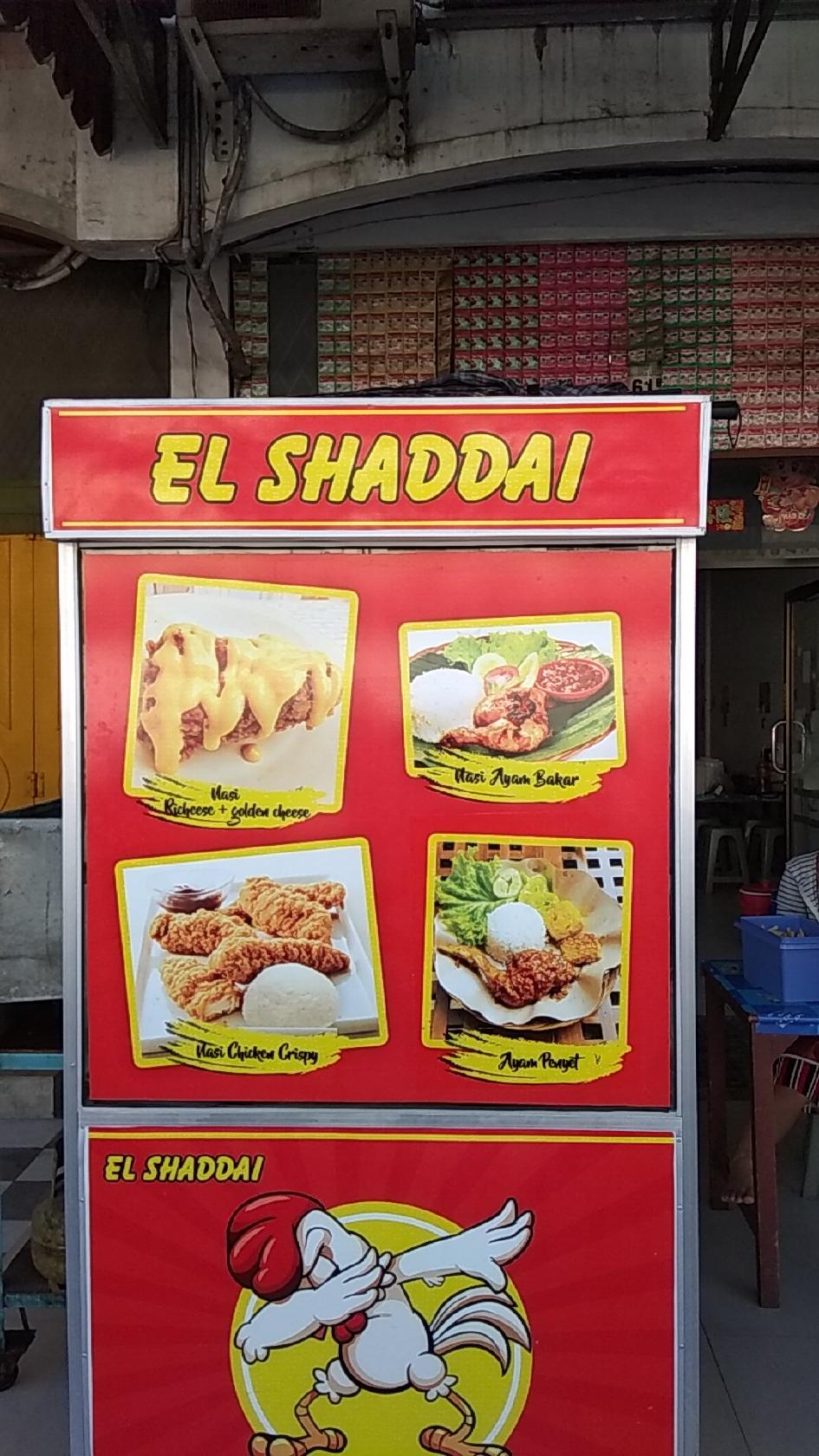 Menu at El Shaddai restaurant, Medan