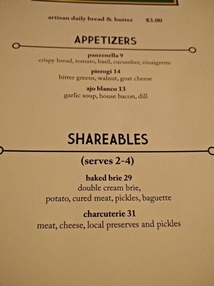 Menu at The Reluctant Chef pub & bar, St. John's