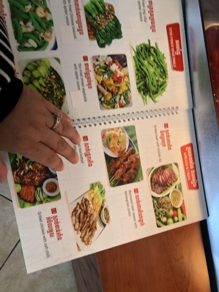 Menu at Cambodian and Chinese Fast Food, Tacoma