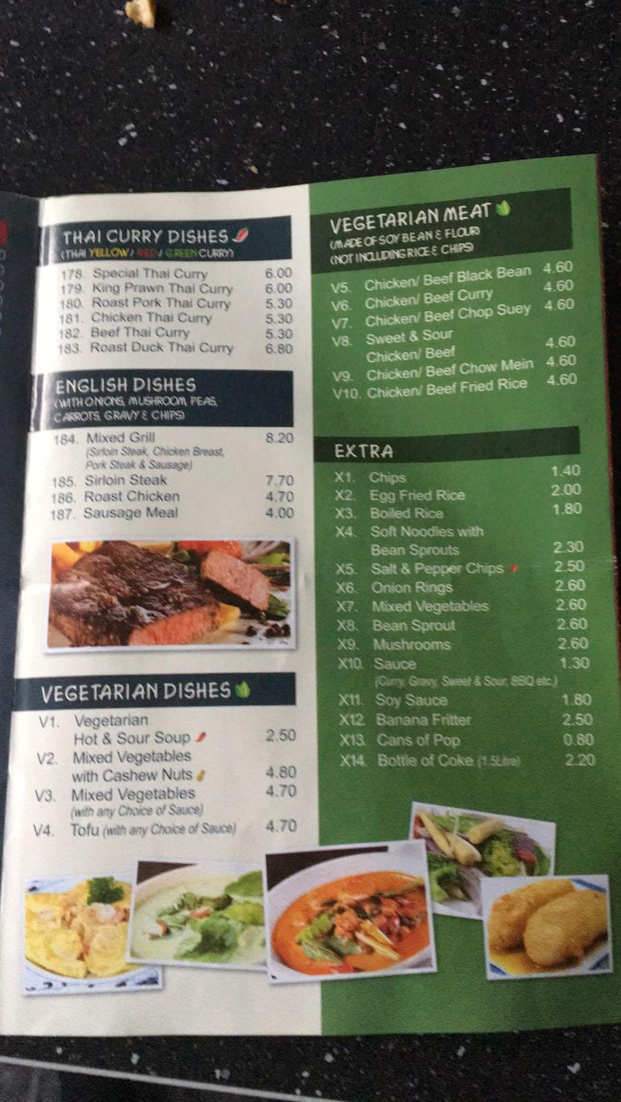 Menu at Capital Chinese restaurant, Leeds, 455 Stanningley Rd