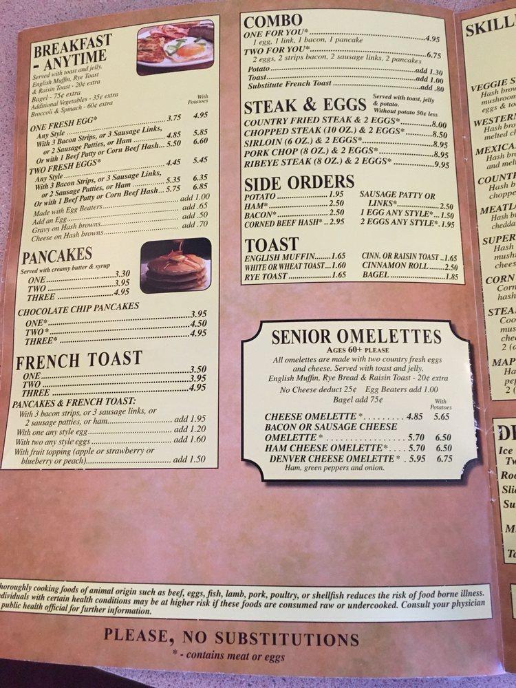 Menu at Maple City Family Restaurant, Monmouth