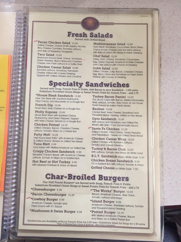 Menu at Benny's Cafe, Milwaukee