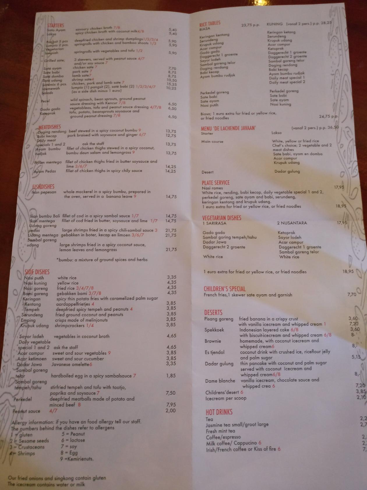 Carta de De Lachende Javaan, Haarlem