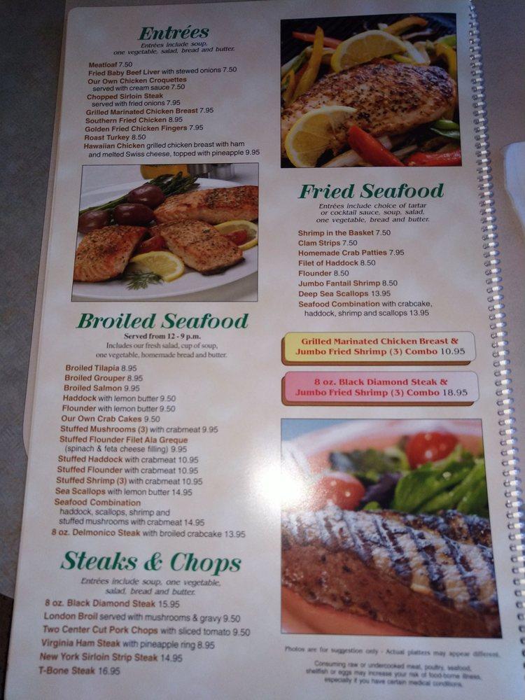 Menu at Golden Gate Diner restaurant, Allentown