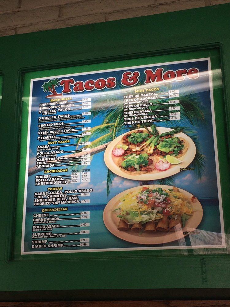 Menu at Palmitos Mexican Eatery restaurant, San Diego