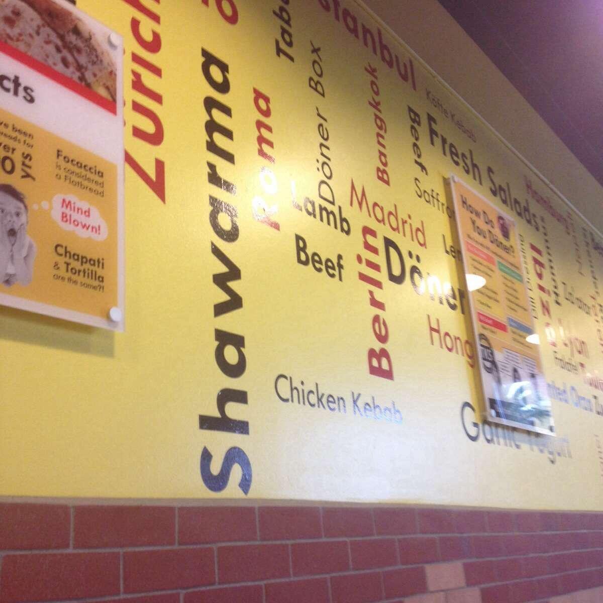 Menu at The Kebab Shop restaurant, Fremont